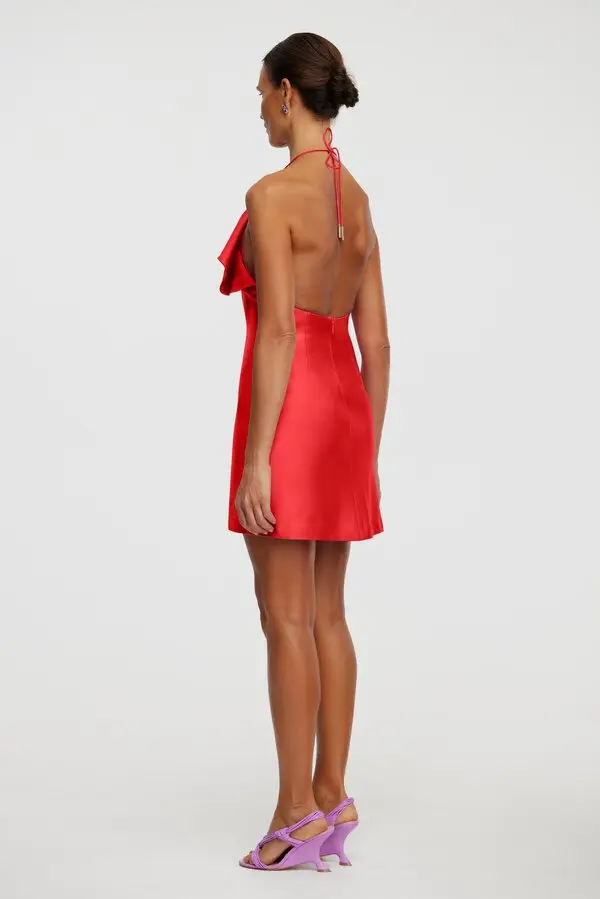 Acler Abdie Mini Dress - Chilli