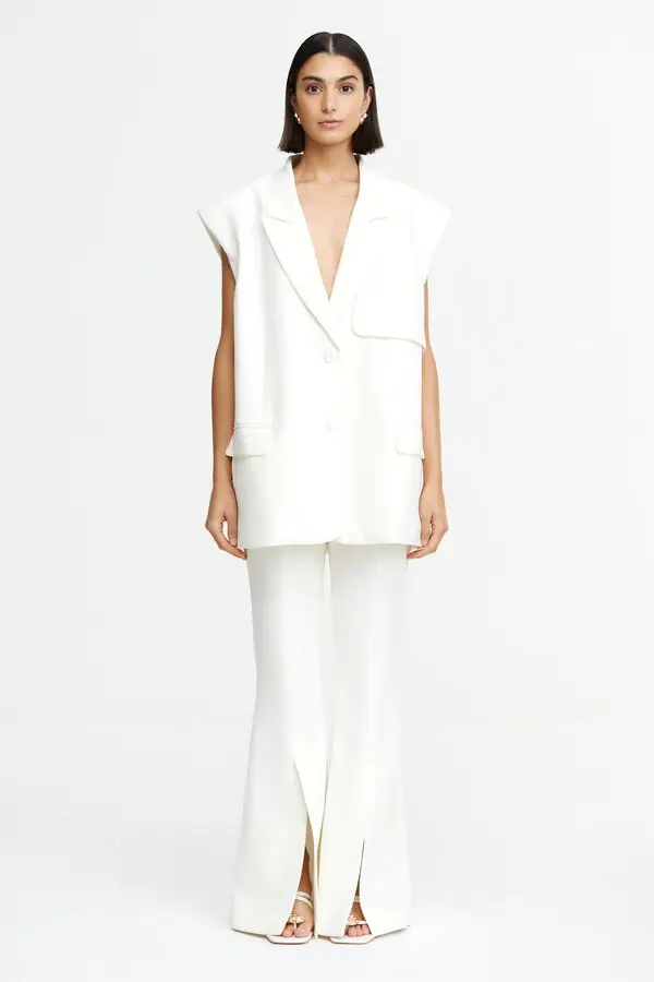 Acler Padworth Vest - Ivory
