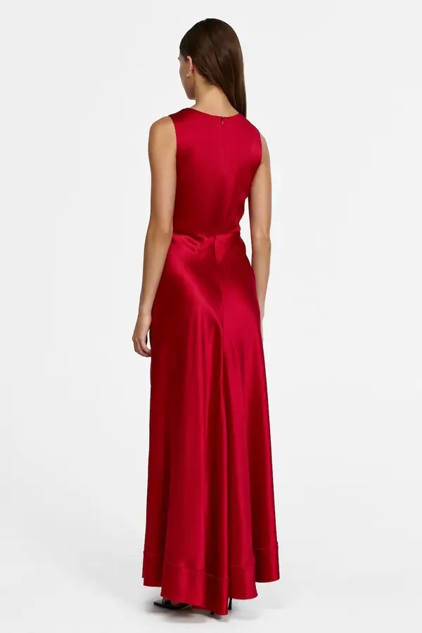 Acler Eastoncroft Maxi Dress - Garnet