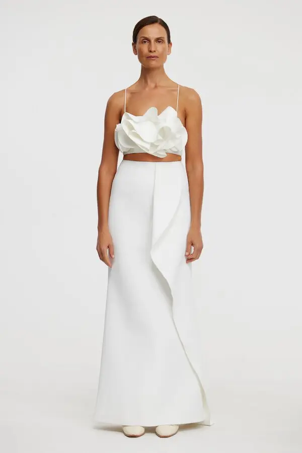 Acler Underwood Maxi Skirt - Ivory