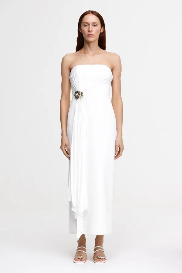Acler Whitwell Midi Dress - Ivory