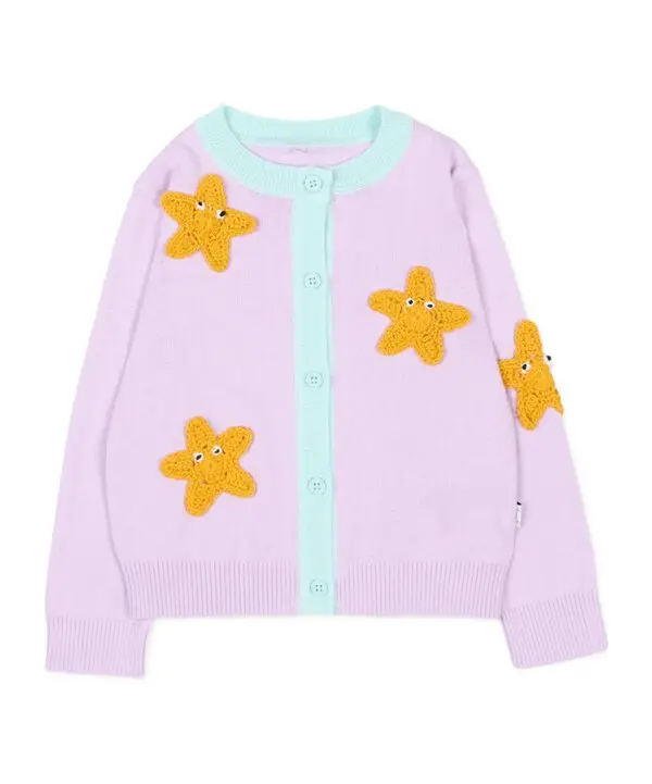 Stella McCartney Crew Neck Cardigan - Purple
