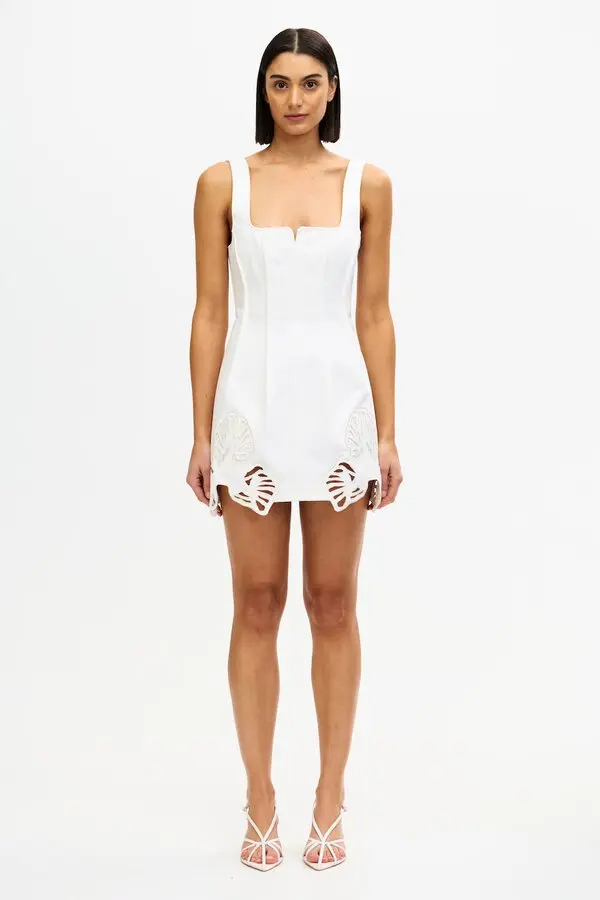 Acler Leven Mini Dress - Ivory