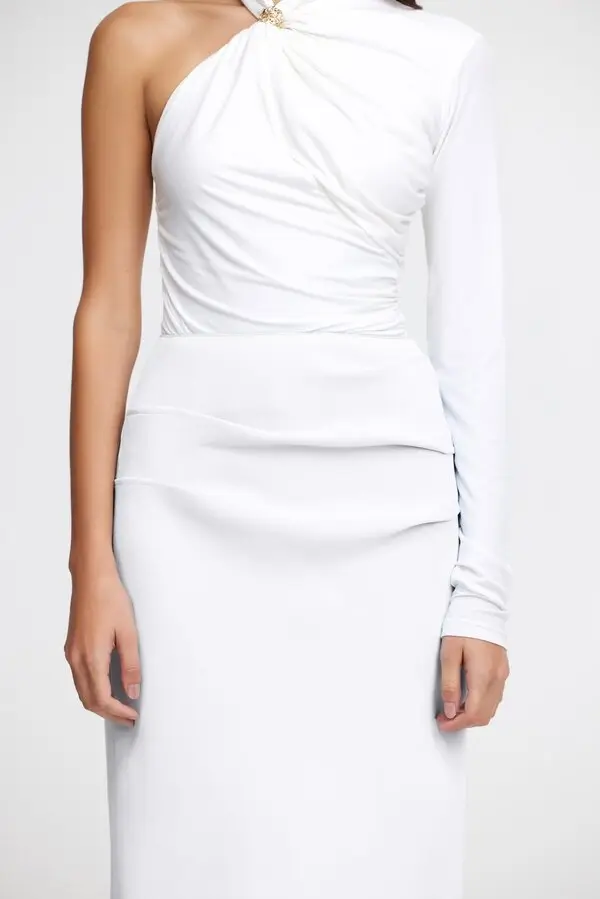 Acler Normanhill Midi Pencil Skirt - Ivory