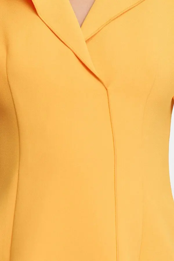 Acler Normanhill Mini Dress - Neon Mango