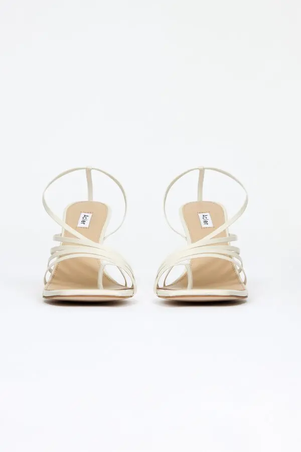 Acler Dylso Wedge Sandals - Vanilla