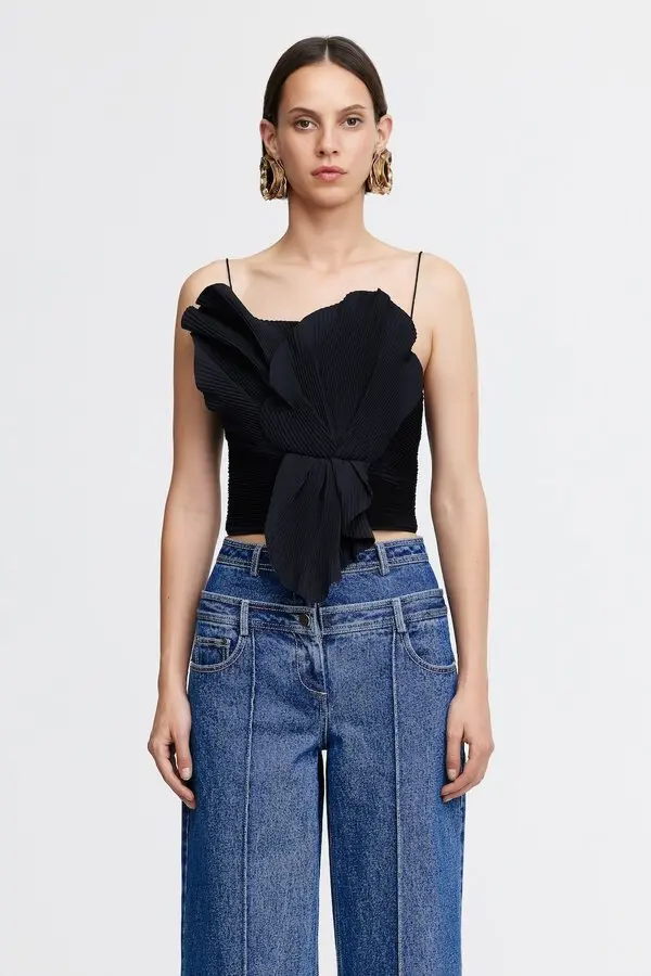 Acler Newtoft Top - Black