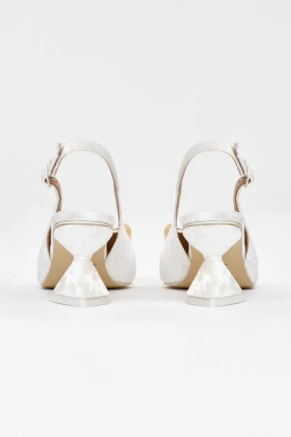 Acler Vondershire Slingback Heel With Floral Embellishment