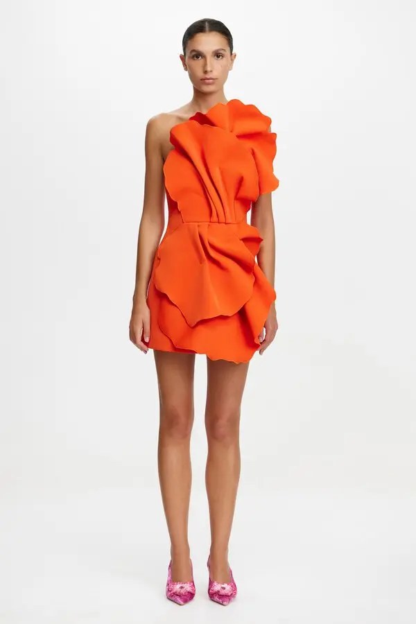 Acler Oake Mini Dress - Rosso