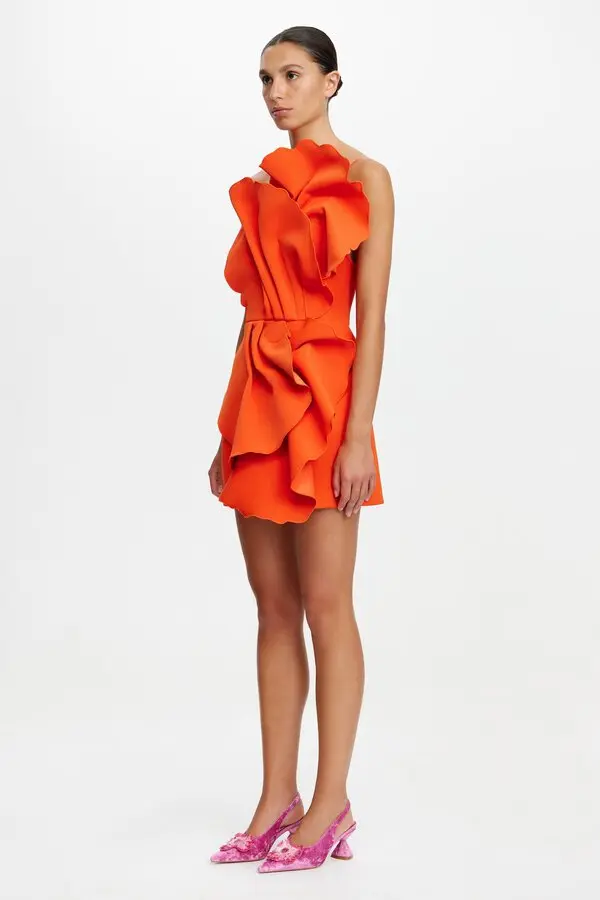 Acler Oake Mini Dress - Rosso