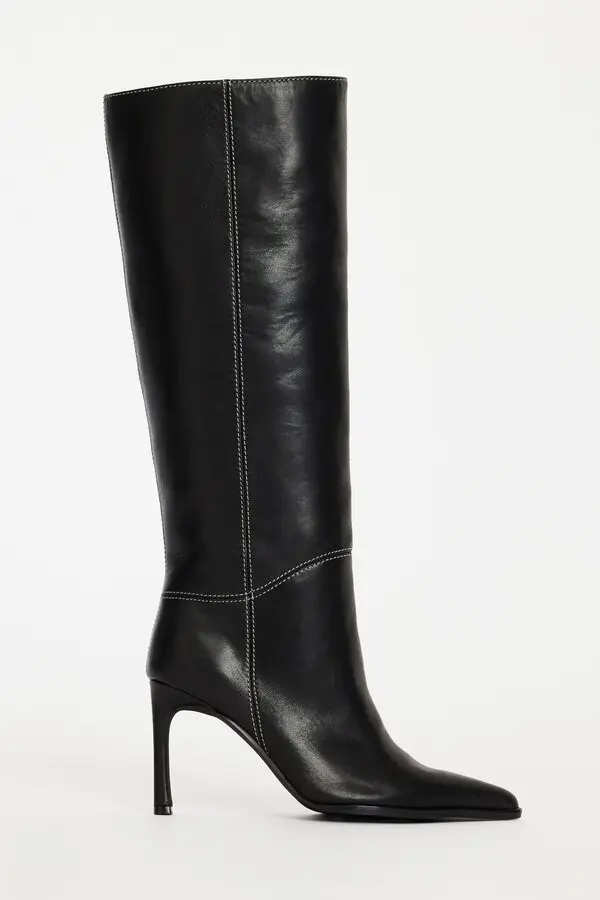 Acler Willow Knee-high Stiletto Boots - Black