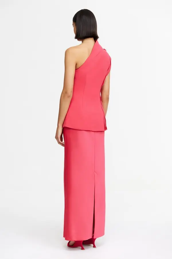 Acler Balderstone Skirt - Pomegranate
