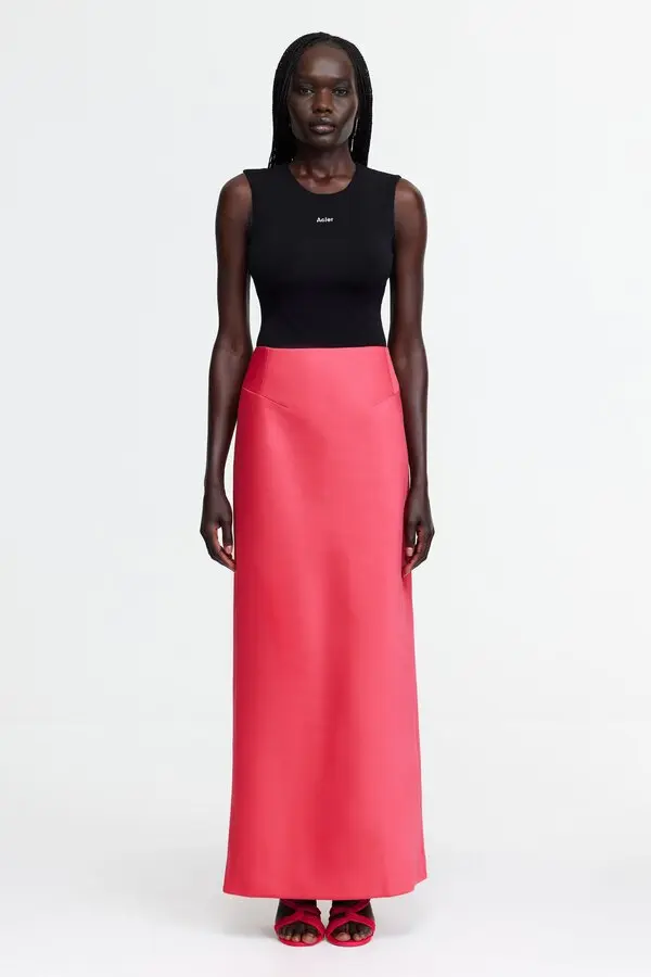 Acler Balderstone Skirt - Pomegranate