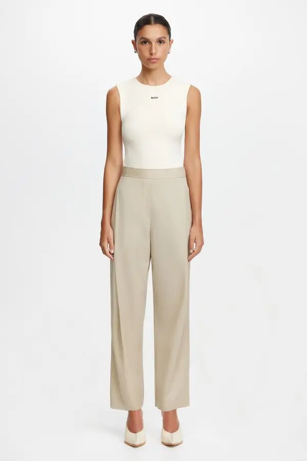 ACLER ONLINE AU Franly Pant - Oat Latte