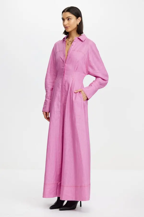 Acler Landore Maxi Shirt Dress