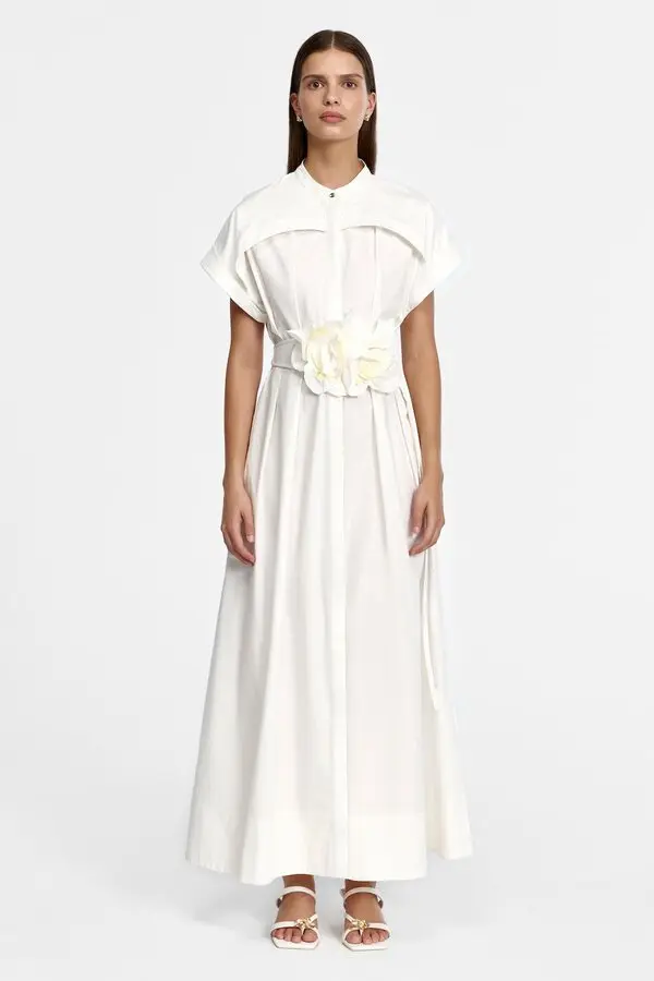 Acler Espley Maxi Dress - Ivory