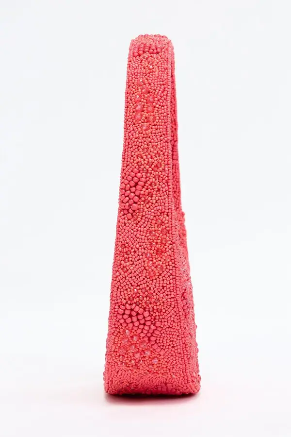 Acler Bead Birch Bag - Pomegranate