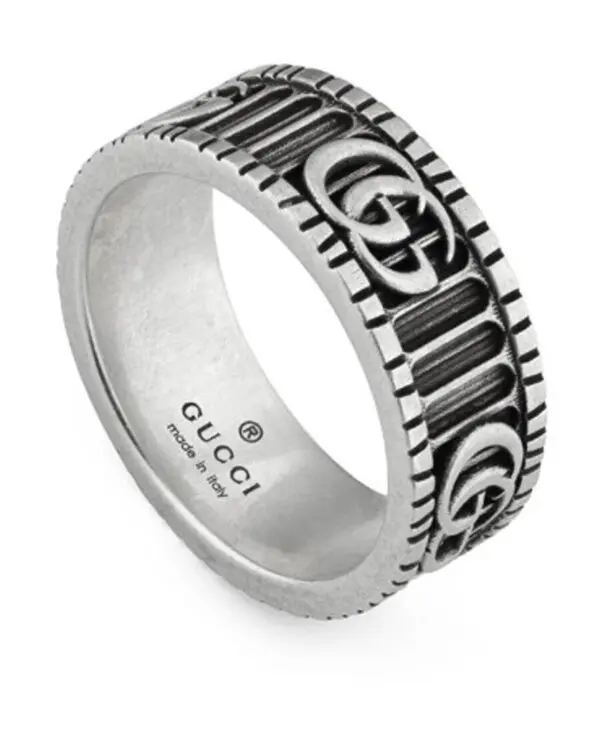 Gucci Double G Sterling Silver Ring
