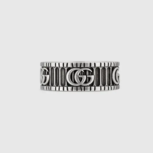 Gucci Double G Sterling Silver Ring