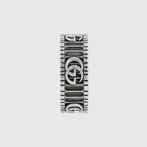 Gucci Double G Sterling Silver Ring