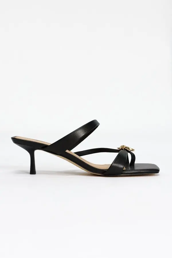 Acler Martin Heel With Signature Hardware - Black