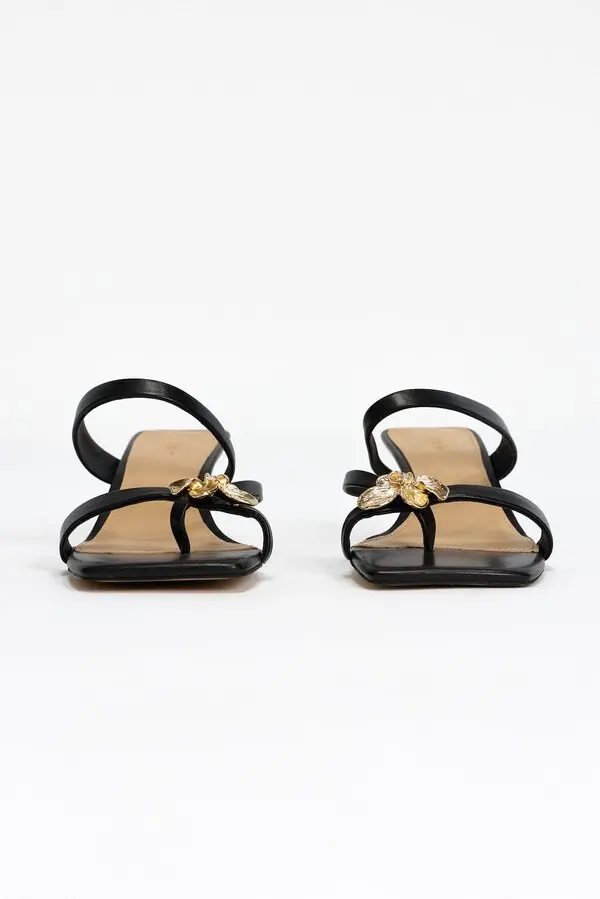 Acler Martin Heel Sandals - Black
