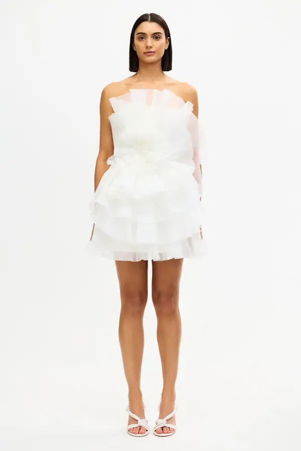 Acler Wrenbury Mini Dress - Ivory