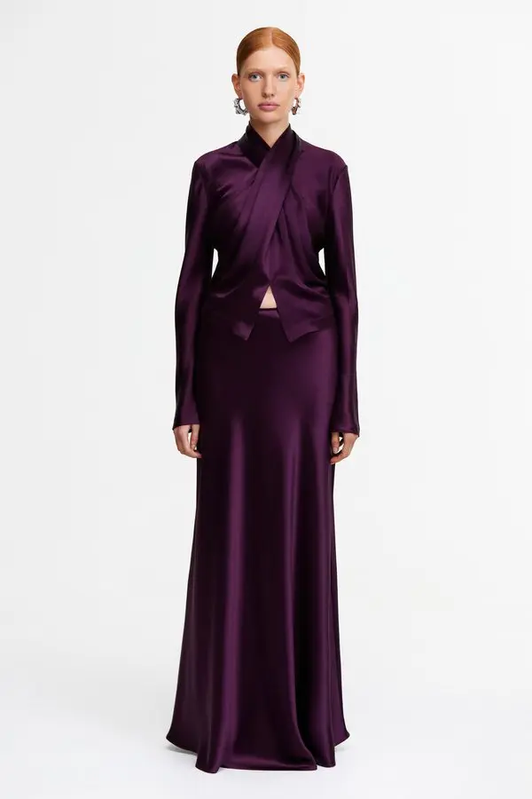 Acler Soroba Maxi Skirt - Fig