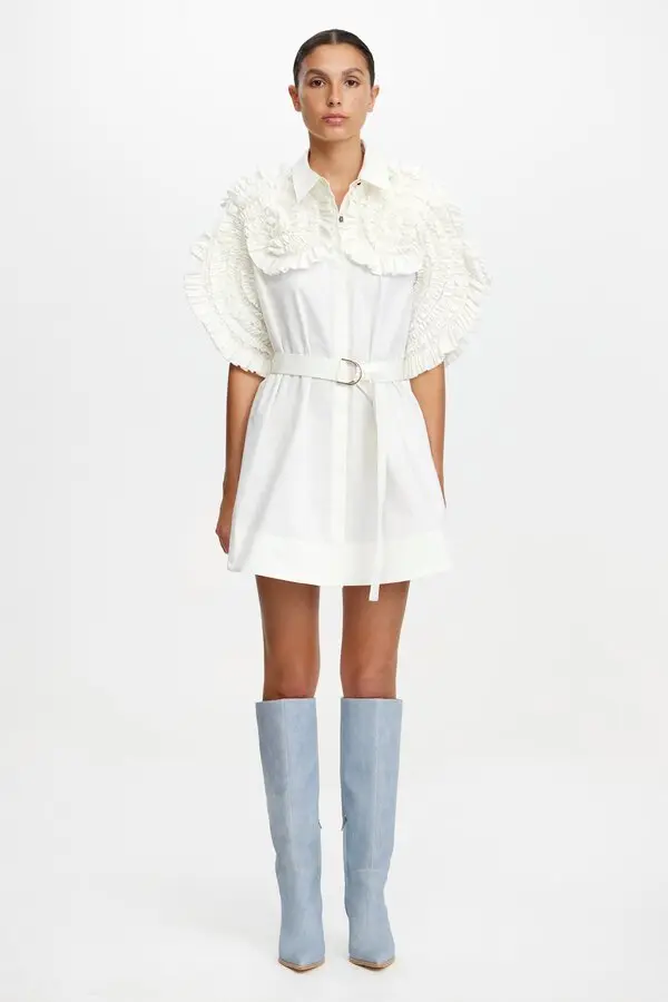 Acler Gedney Mini Dress - Ivory