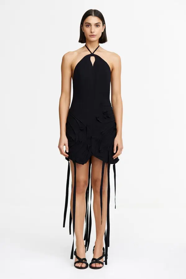 Acler Grovehill Mini Dress - Black