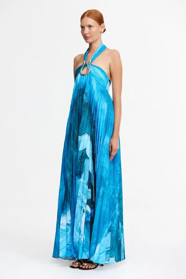 Acler Askham Pleated Maxi Dress