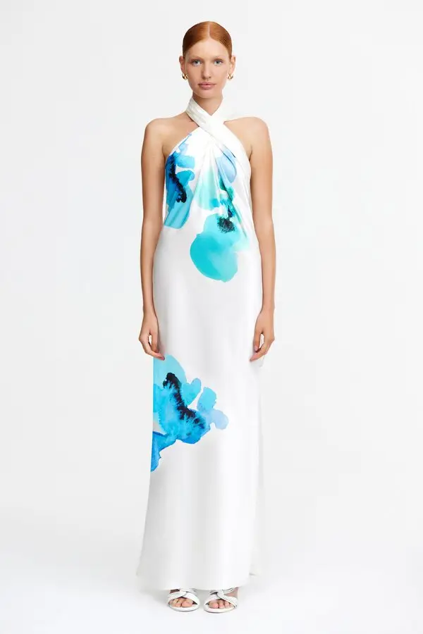 Acler Yewgreen Maxi Dress - Iris Intensity