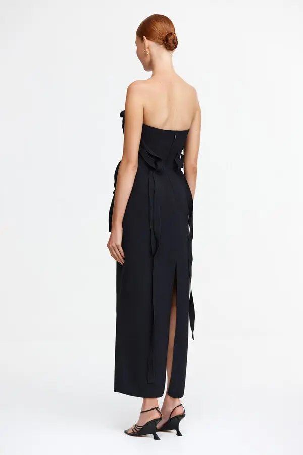 Acler Grovehill Strapless Midi Dress - Black