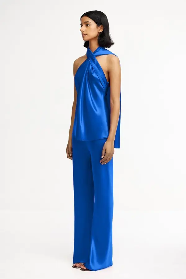 Acler Halter Neck Draped Top
