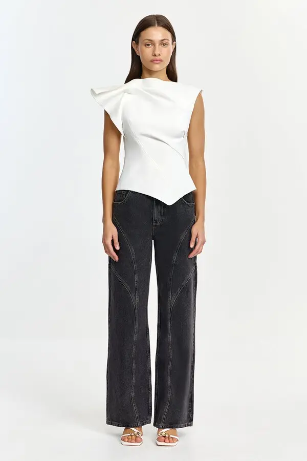 Acler Cornmore Top - Ivory