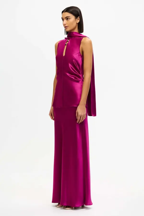 Acler Shortgreen Maxi Skirt - Iris