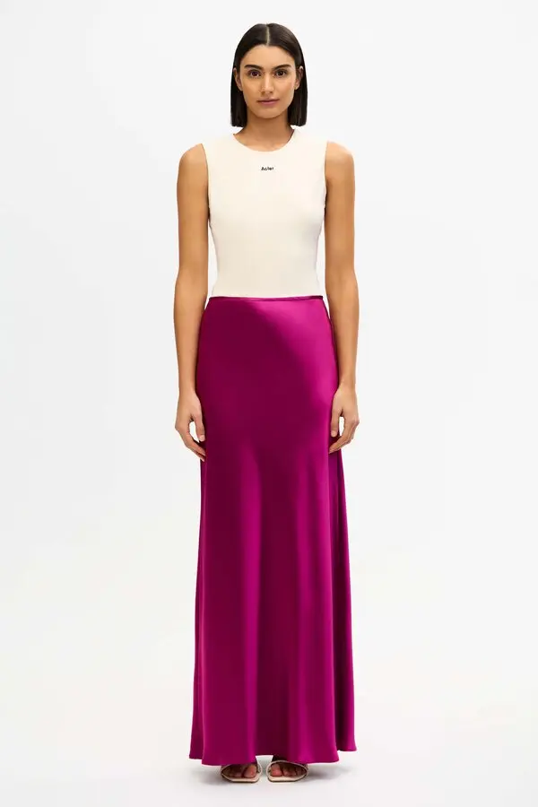 Acler Shortgreen Maxi Skirt - Iris