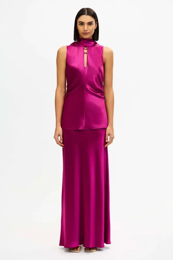 Acler Shortgreen Maxi Skirt - Iris