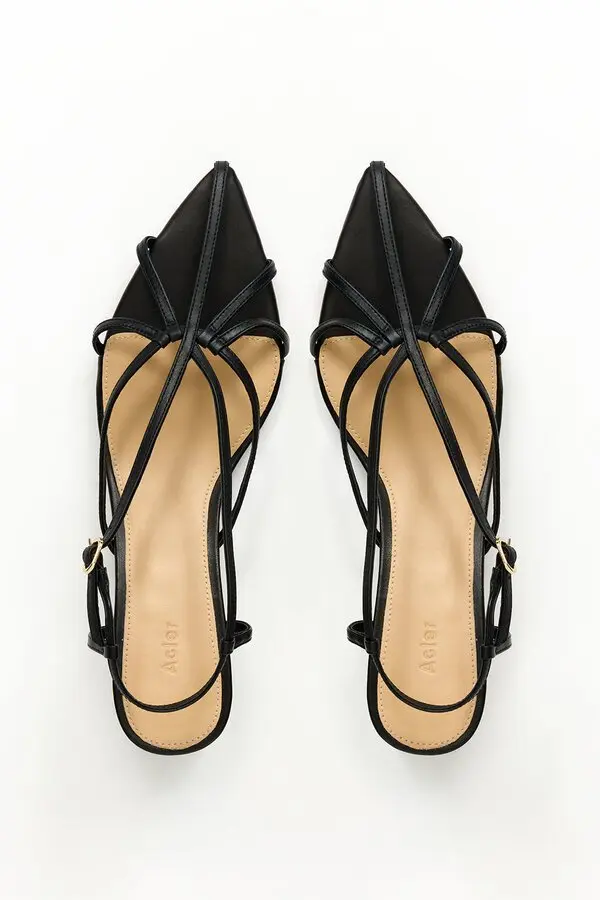 Acler Rubert Wedge Heel Sandals - Black