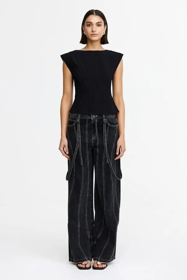 Acler Eagleton Jean - Black