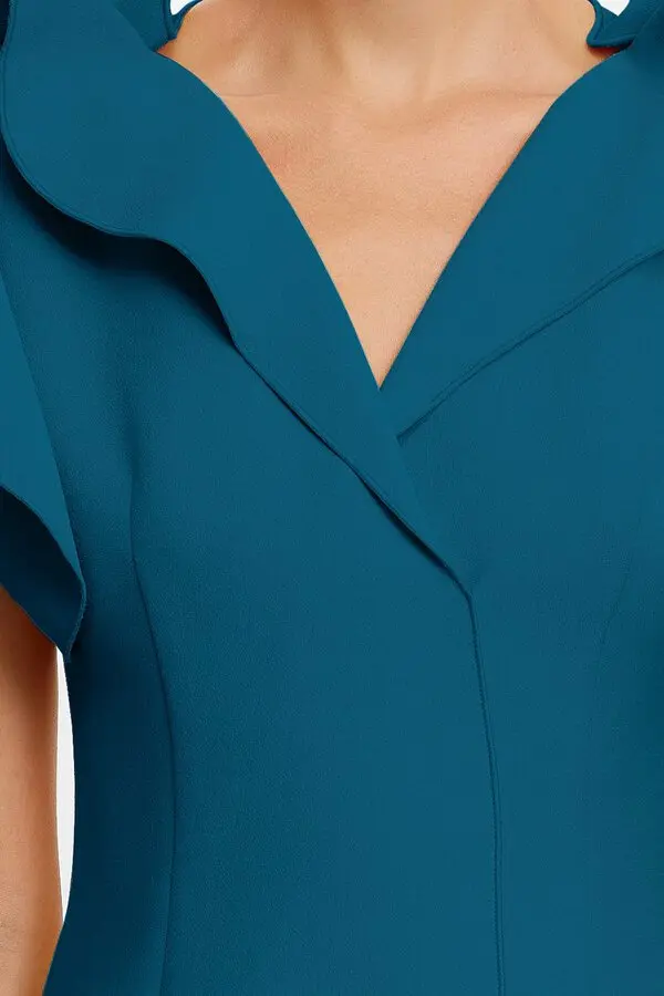 Acler Normanhill Mini Dress - Prussian Blue