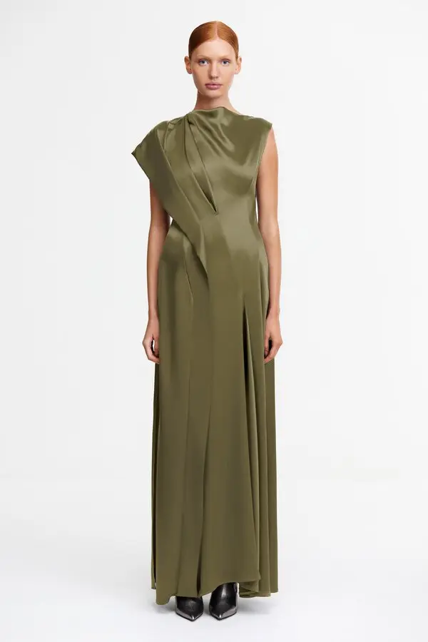 Acler Wombridge Maxi Dress - Olive