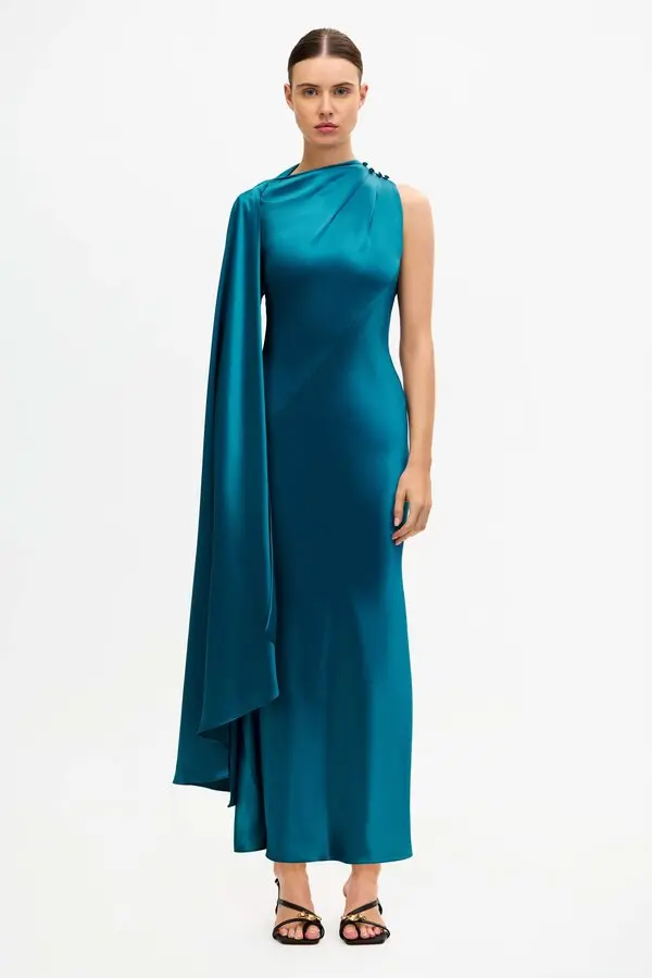 Acler Ropley Maxi Dress - Prussian Blue
