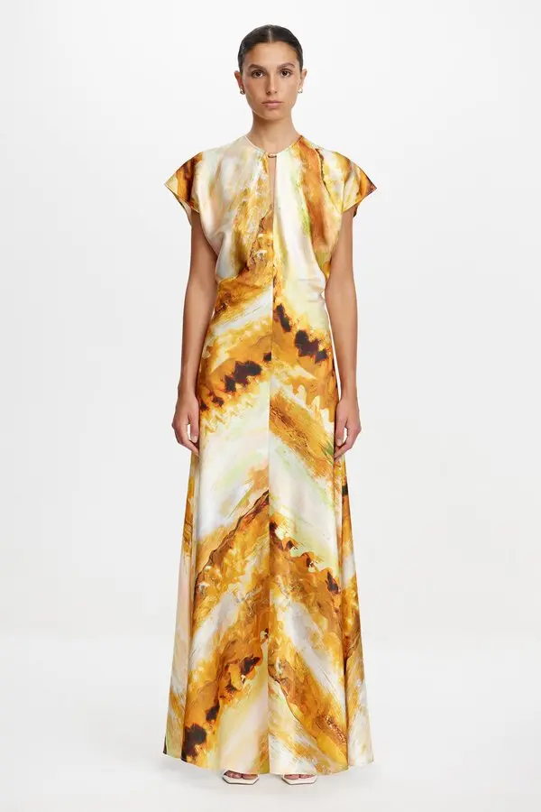 Acler Yarrow Maxi Dress - Opal Abstract