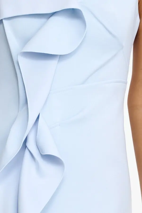 Acler Realbart Maxi Dress With Asymmetrical Ruffle Detail - Bluestar