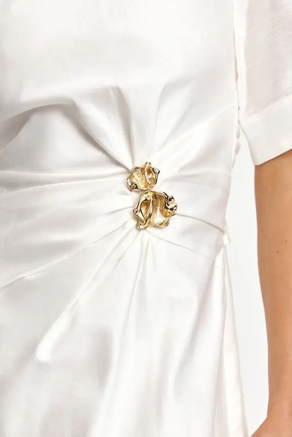Acler Mannersly Mini Dress - Ivory