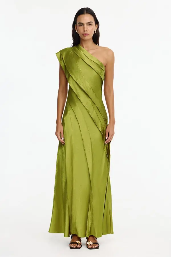 Acler Blenfleet Maxi Dress - Chive