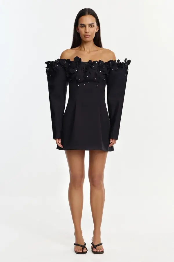Acler Bunowen Mini Dress - Black