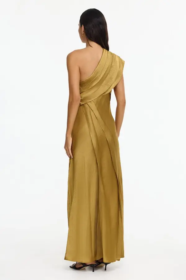 Acler Blenfleet Maxi Dress - Brass