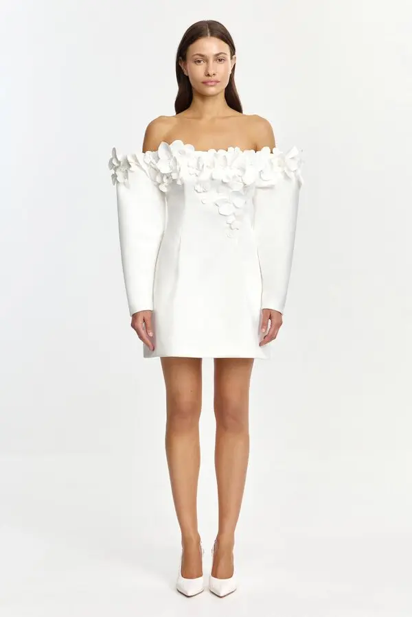 Acler Bunen Mini Dress - Ivory